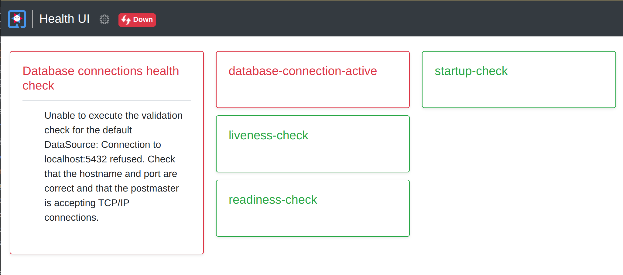 SmallRye Health in Quarkus