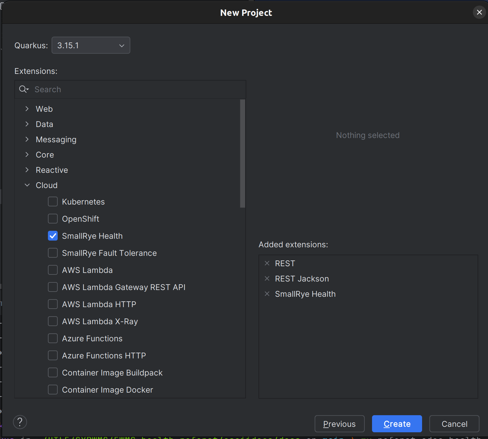 SmallRye Health in Quarkus